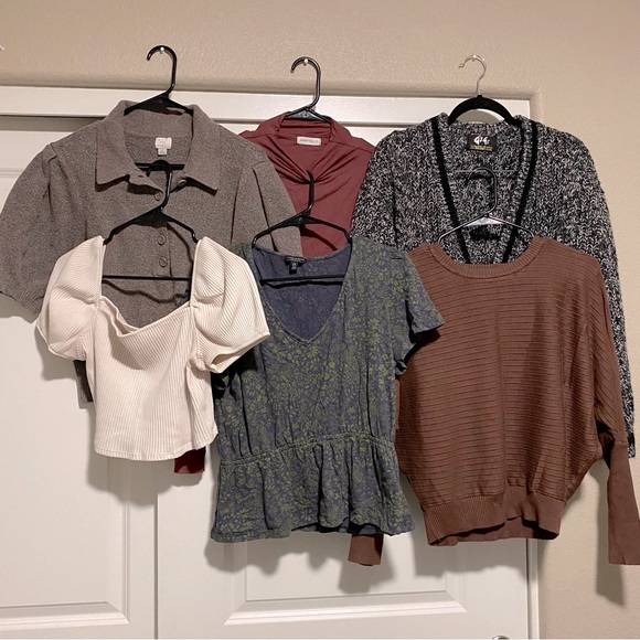 Tops | Womens Tops Bundle Medium Large Neutral Colors Aesthetic Cozy ...